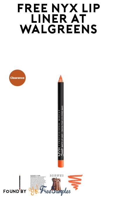 FREE NYX Lip Liner at Walgreens