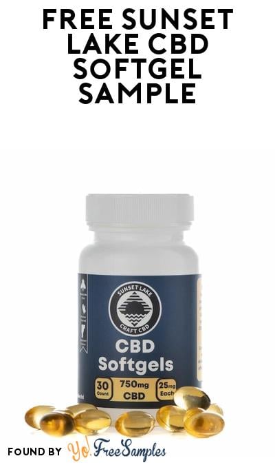 FREE Sunset Lake CBD Softgels Sample Bottle