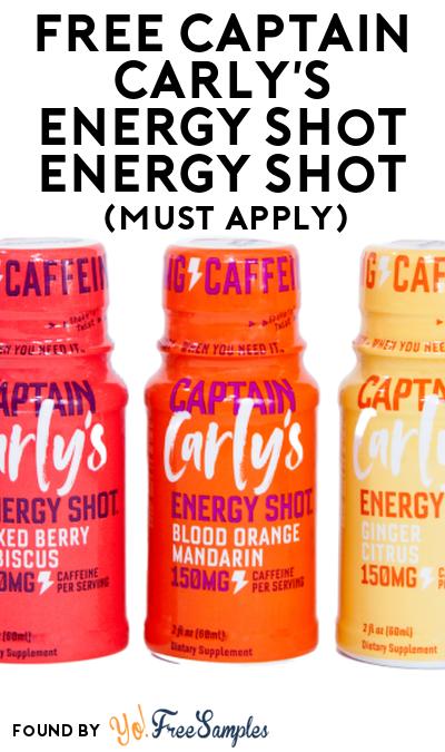 FREE Captain Carly's Energy Shot Energy Shot At Social Nature (Must Apply)